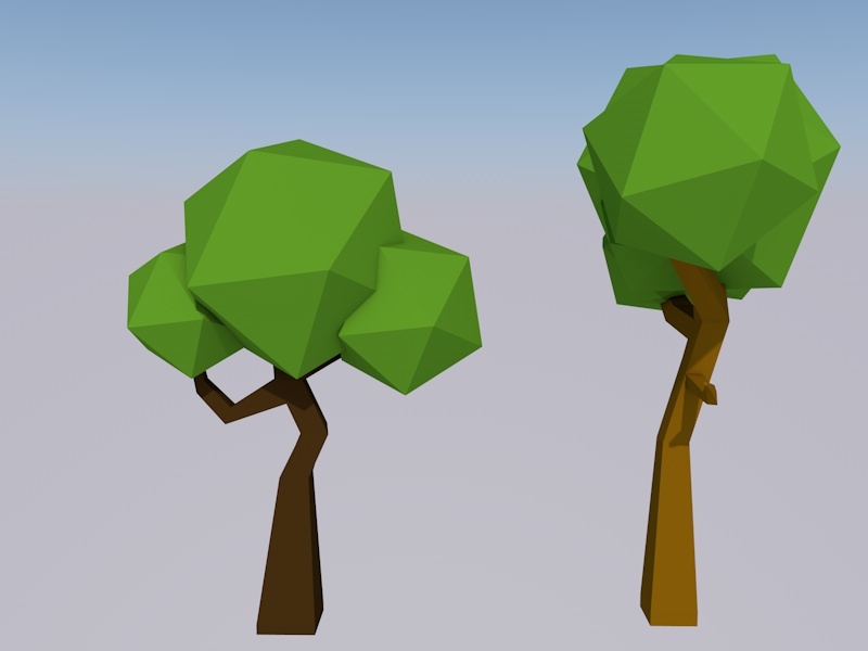 3d pack forest trees model