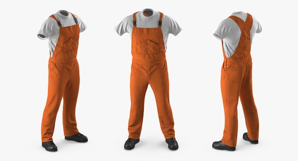 3d factory work wear overalls