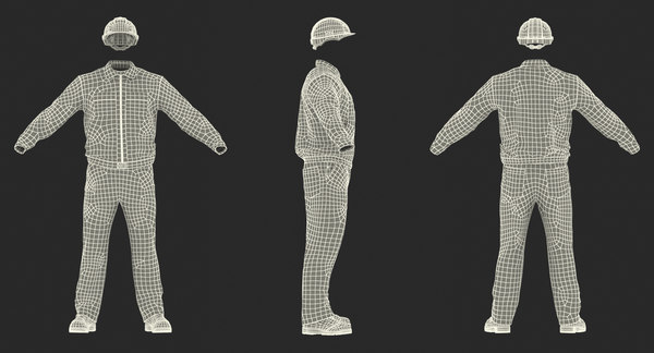 3d factory work wear overalls