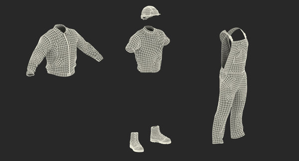 3d factory work wear overalls