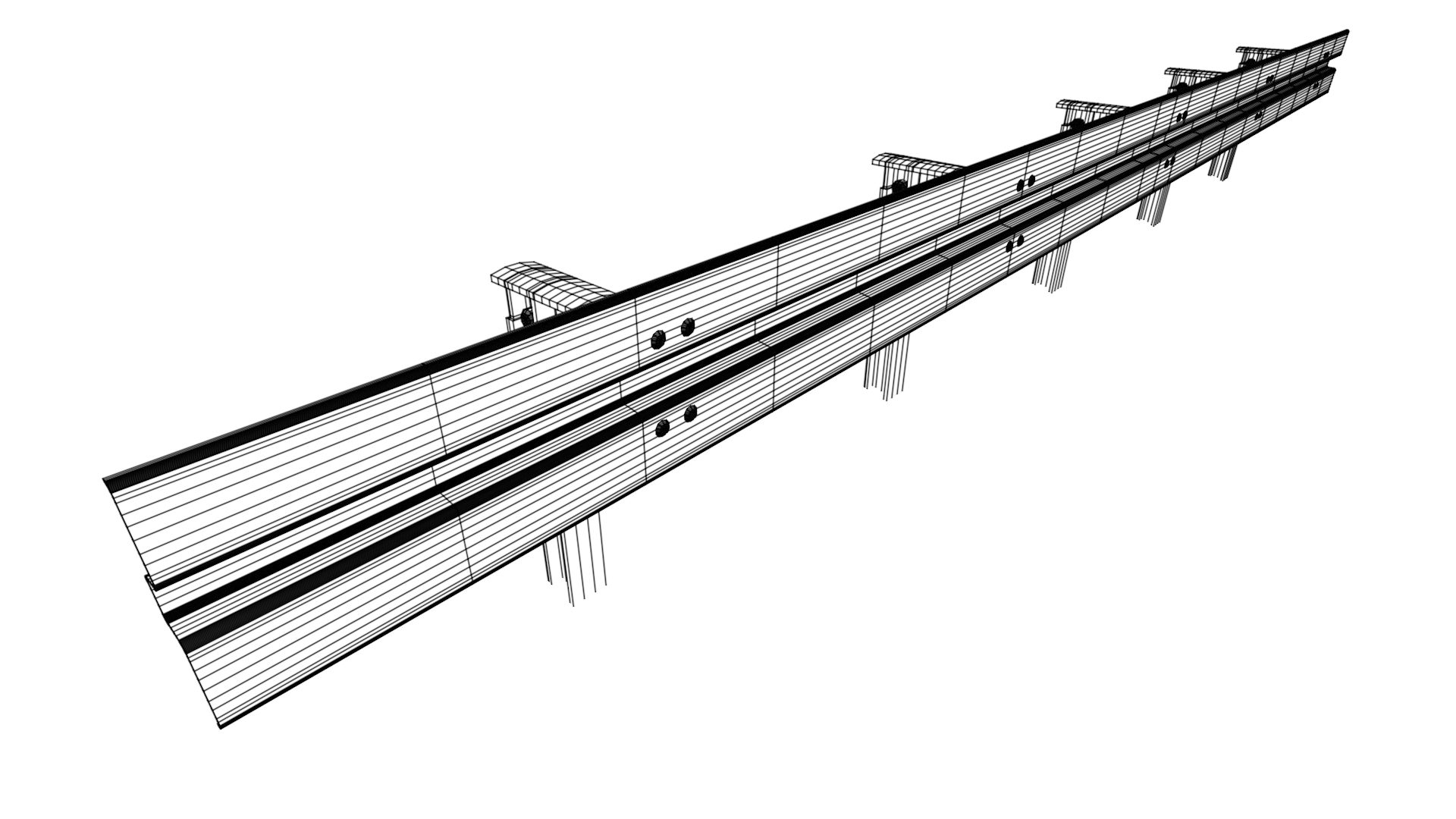 Leitplanke 3D-Modell - TurboSquid 1138701