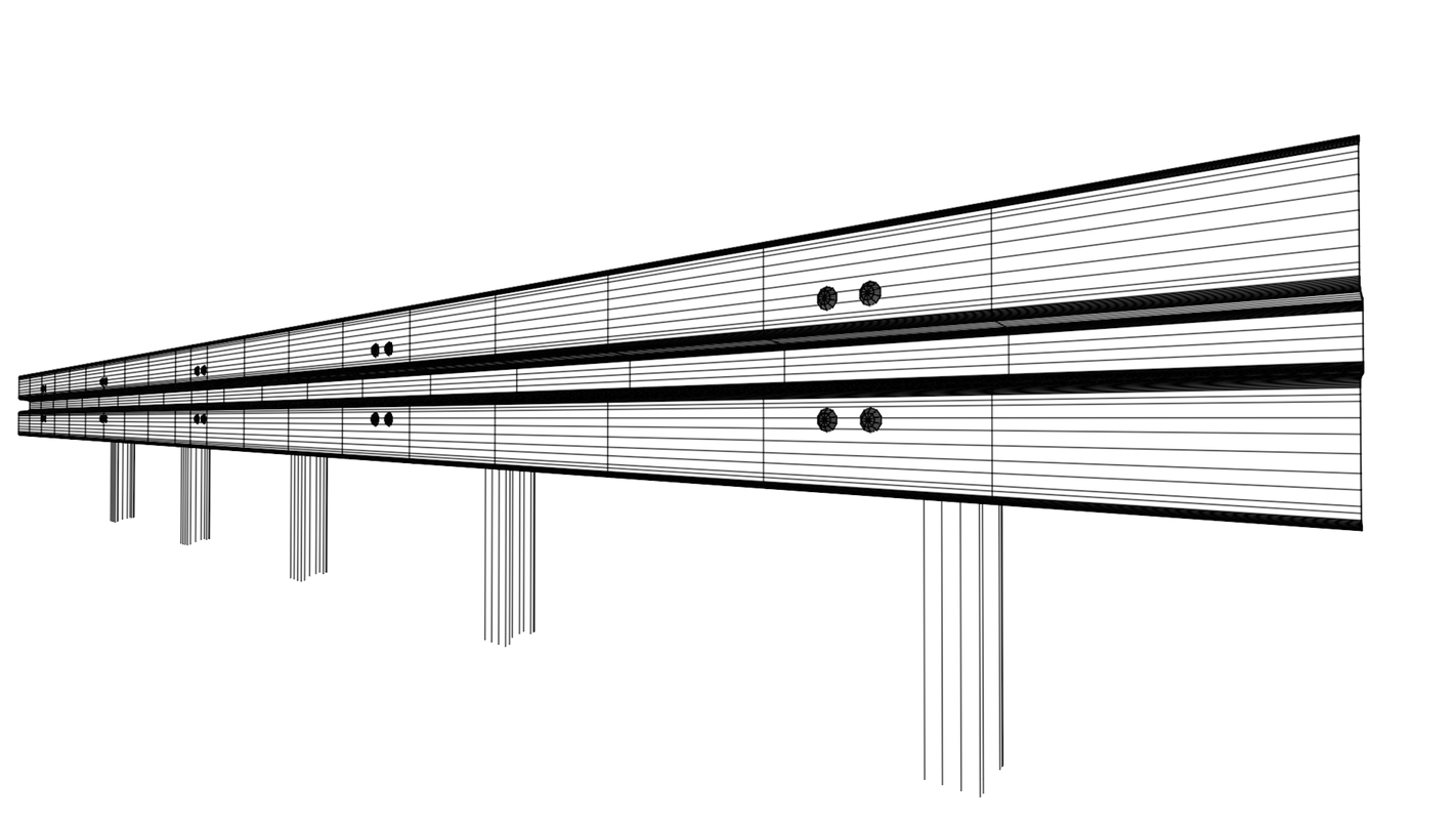 Leitplanke 3D-Modell - TurboSquid 1138701