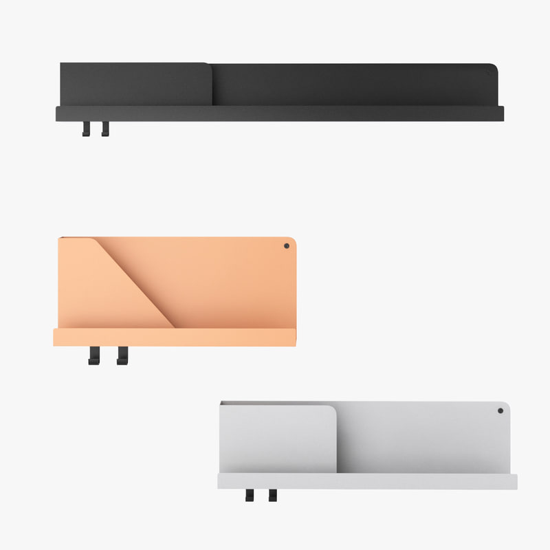 3d muuto folded shelves