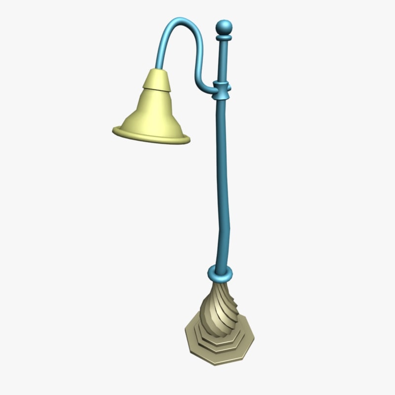 3d cartoon street light