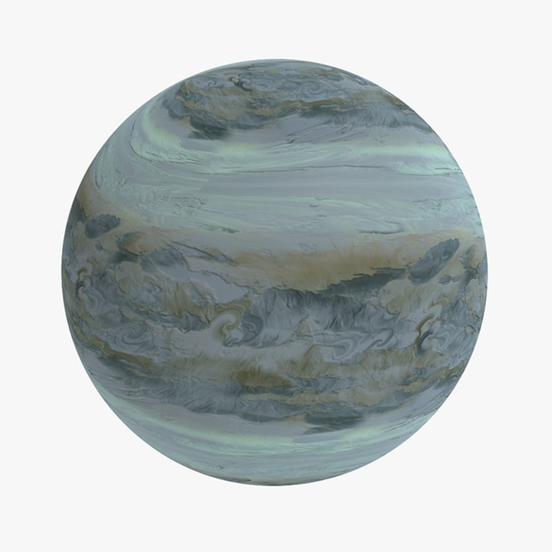oceanic exoplanet 3d model