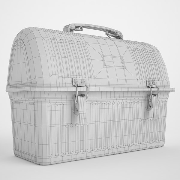 3d model of classic lunch box