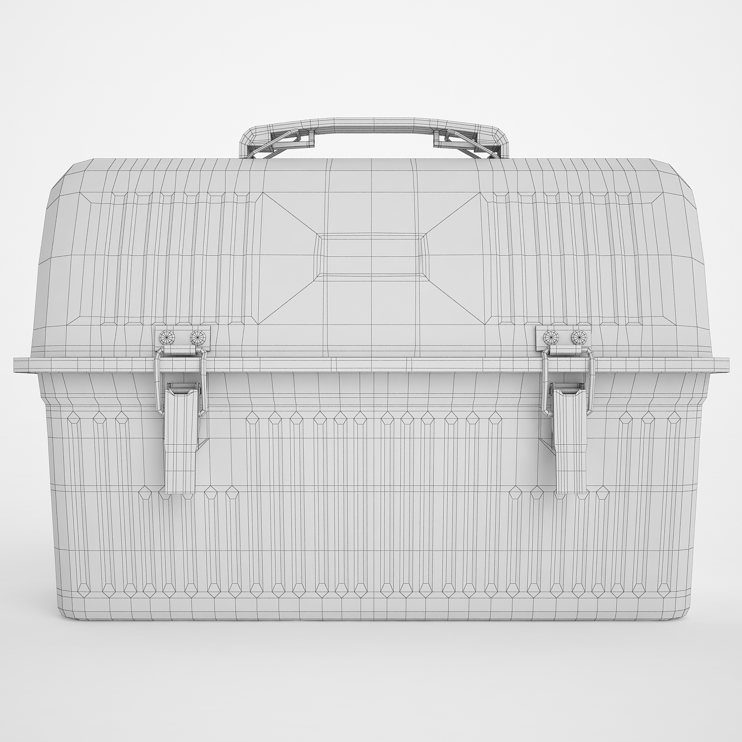 3d model of classic lunch box