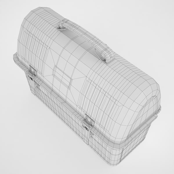3d model of classic lunch box