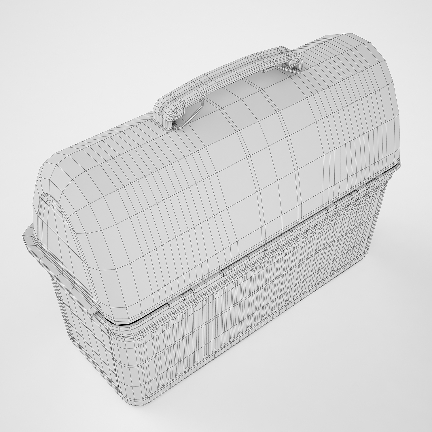3d model of classic lunch box