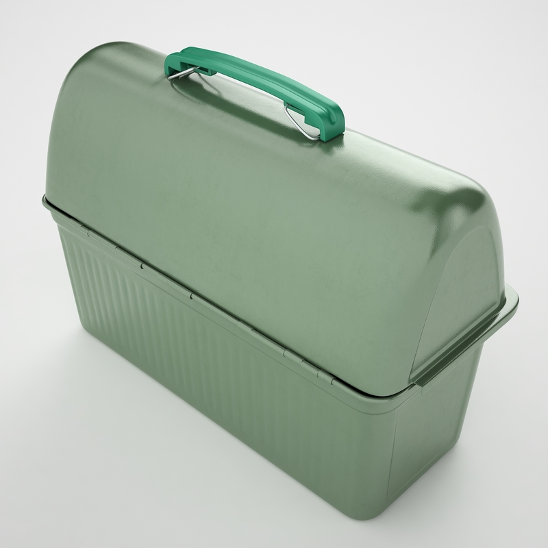3d model of classic lunch box