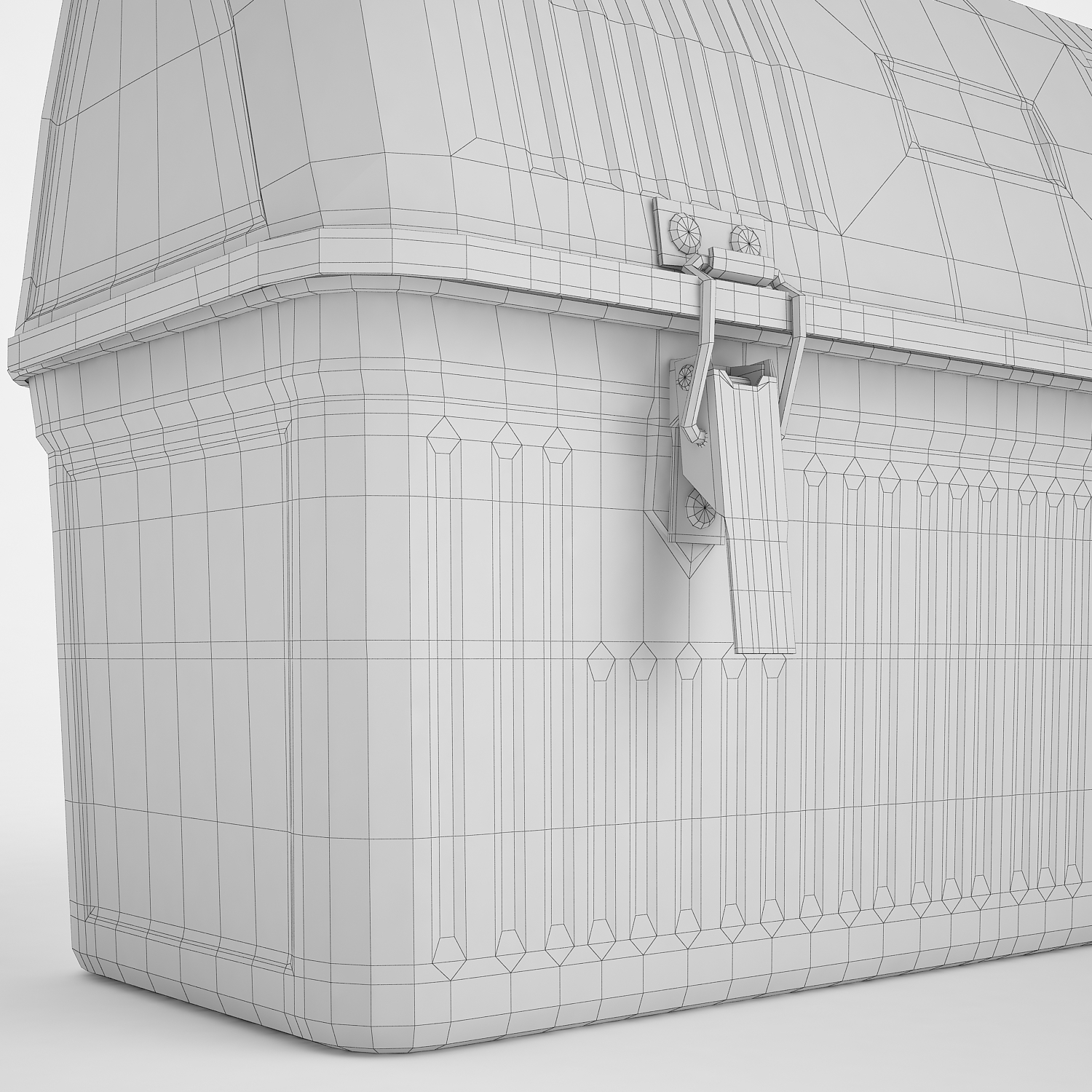 3d model of classic lunch box