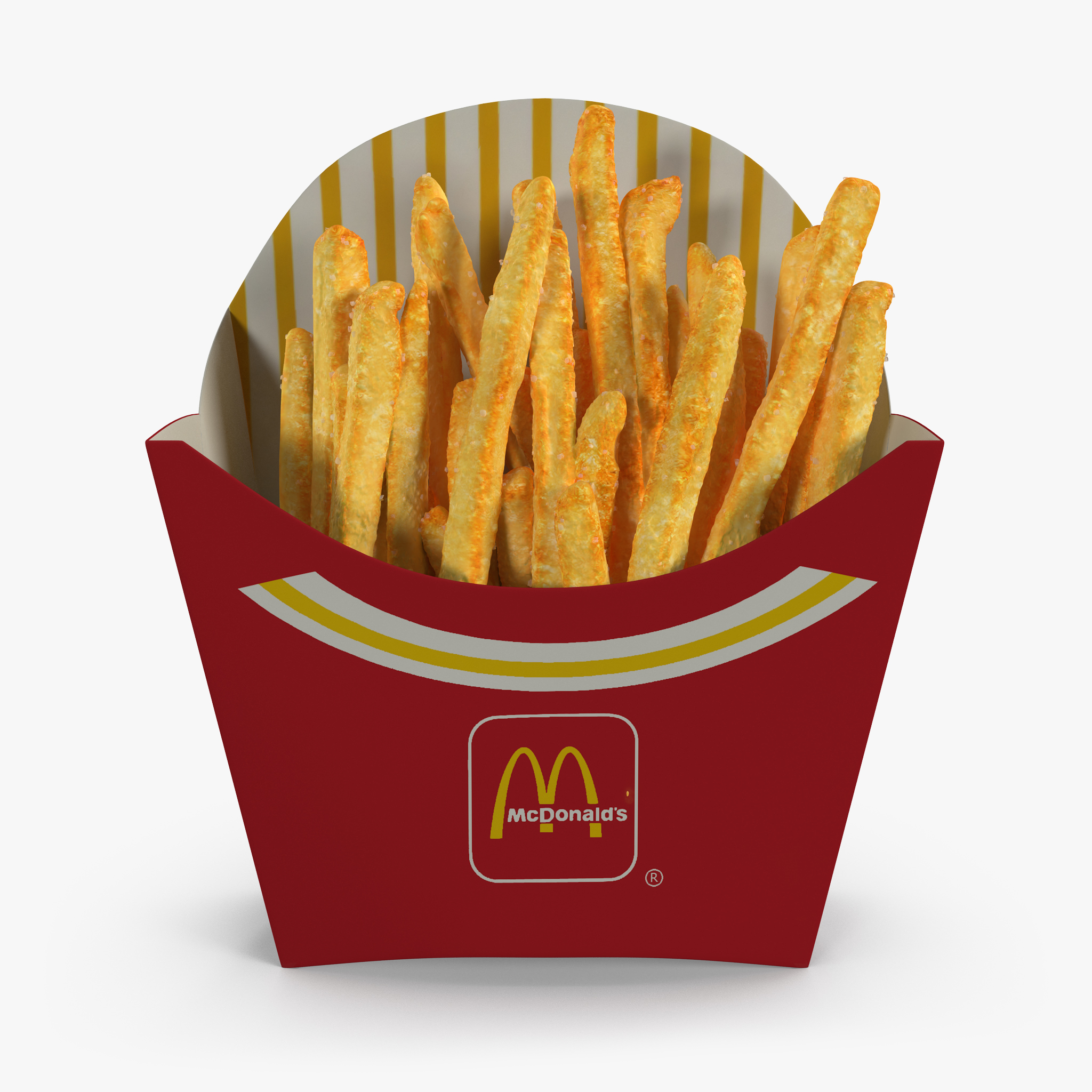 Pommes Frites Box McDonalds 3D-Modell - TurboSquid 1139362