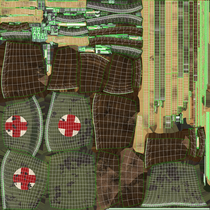 medic helmet m1 red cross 3d model