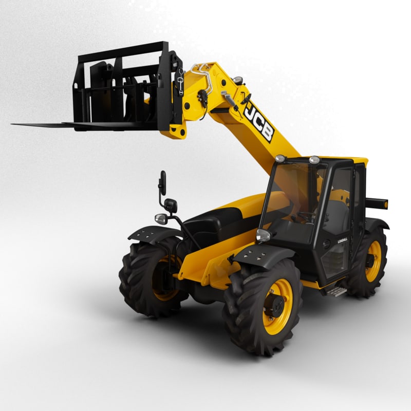 3d model telescopic handler forklift