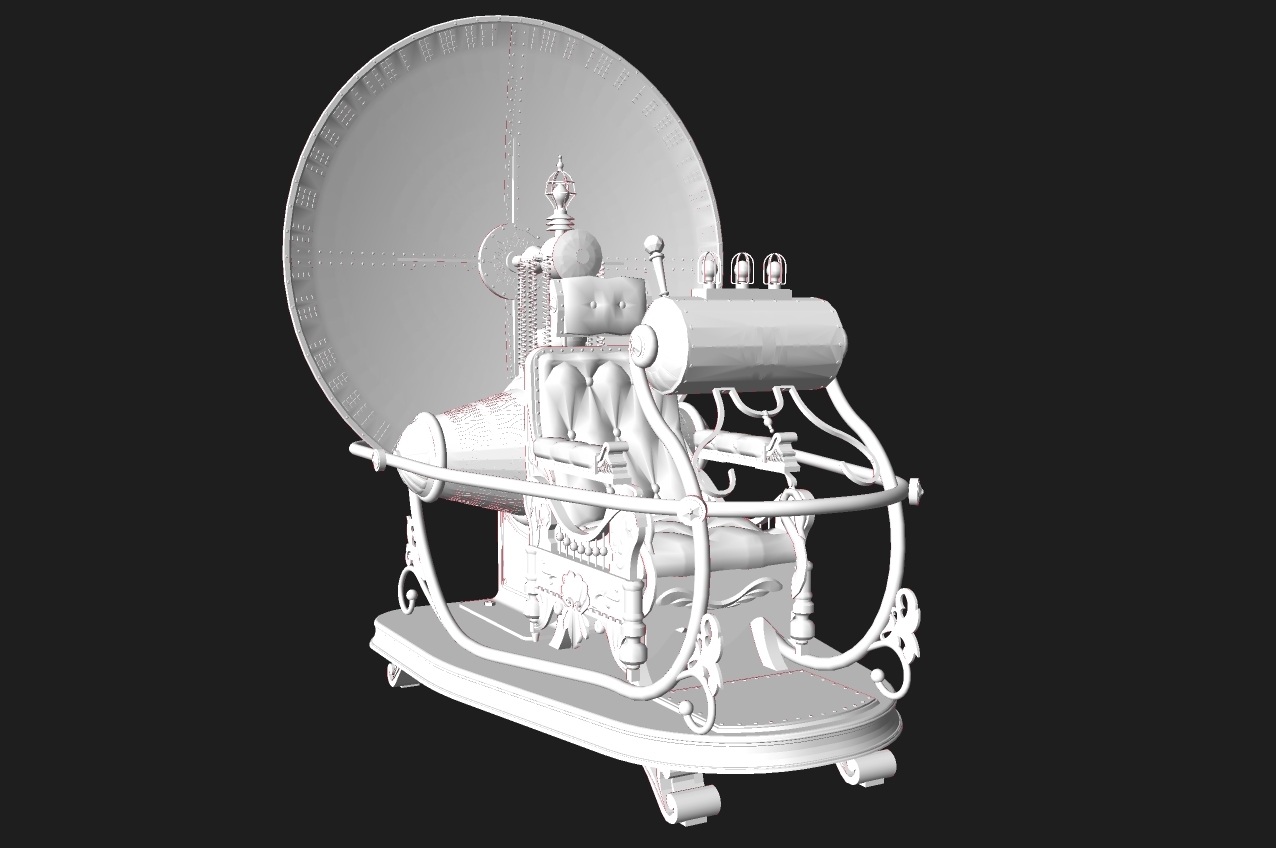 time machine 1960 3d model