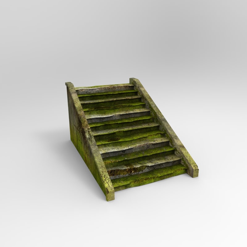 brokenstair broken stair 3d model