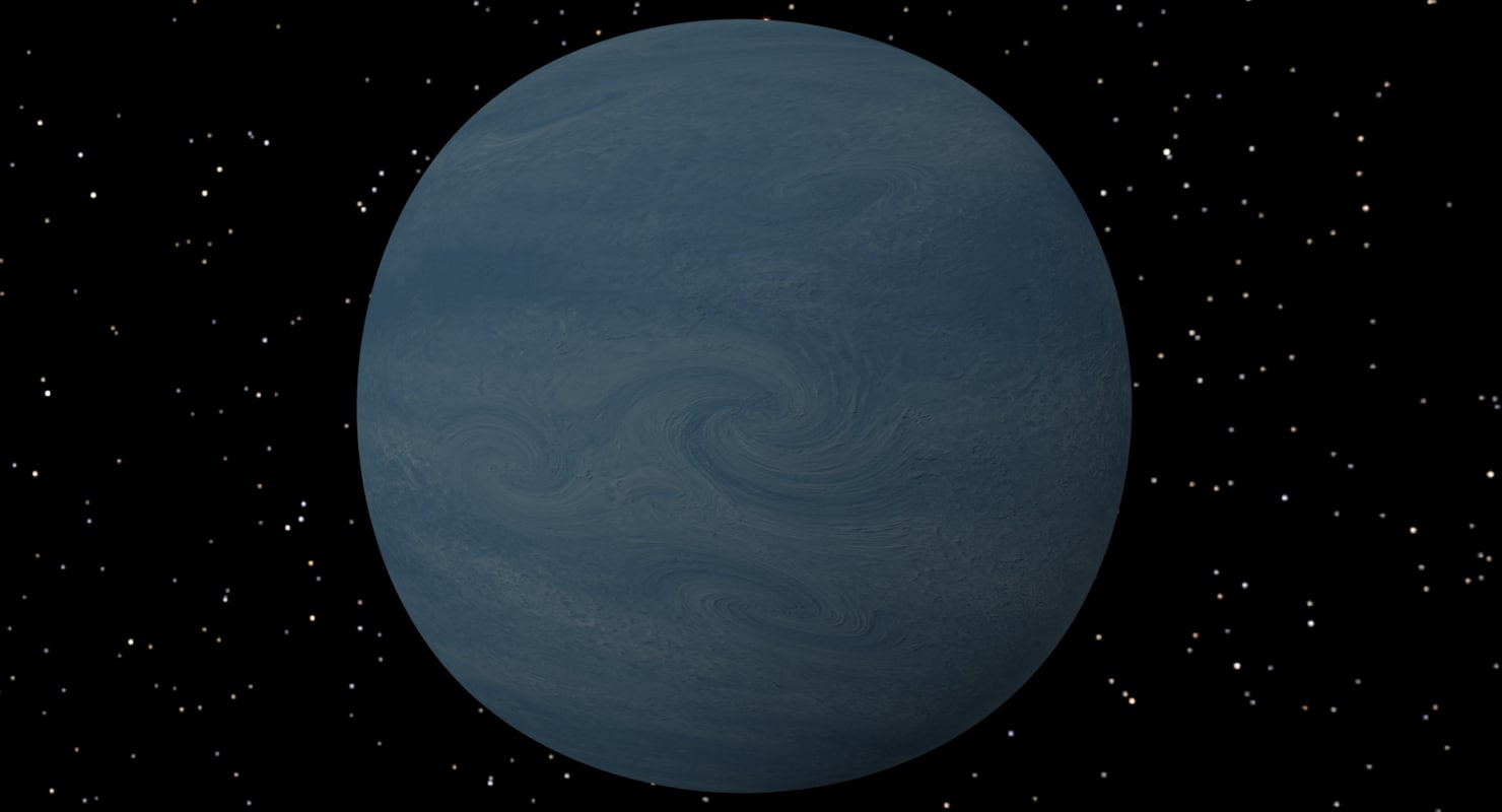 3d oceanic exoplanet model