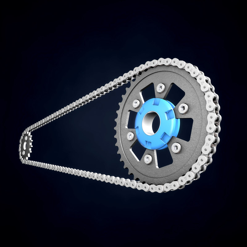 3d model chain link