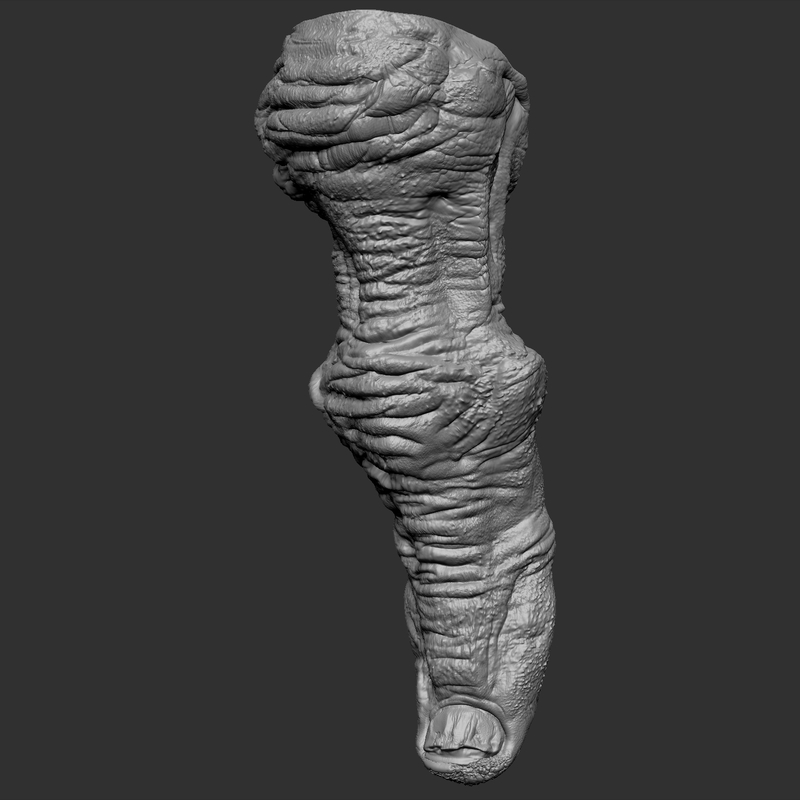 3d monster alien finger 1