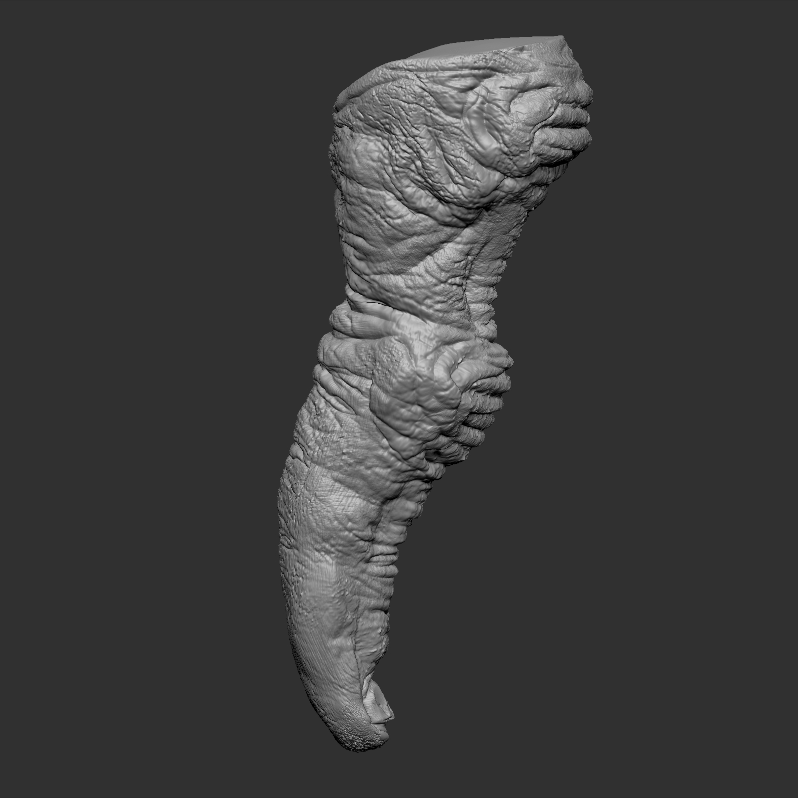 3d monster alien finger 1