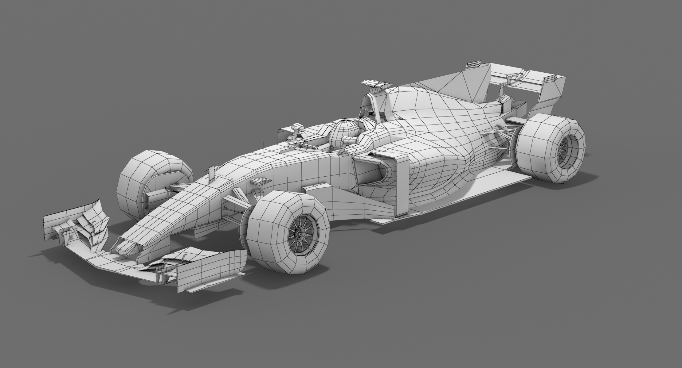 haas vf-17 formula 1 3d model
