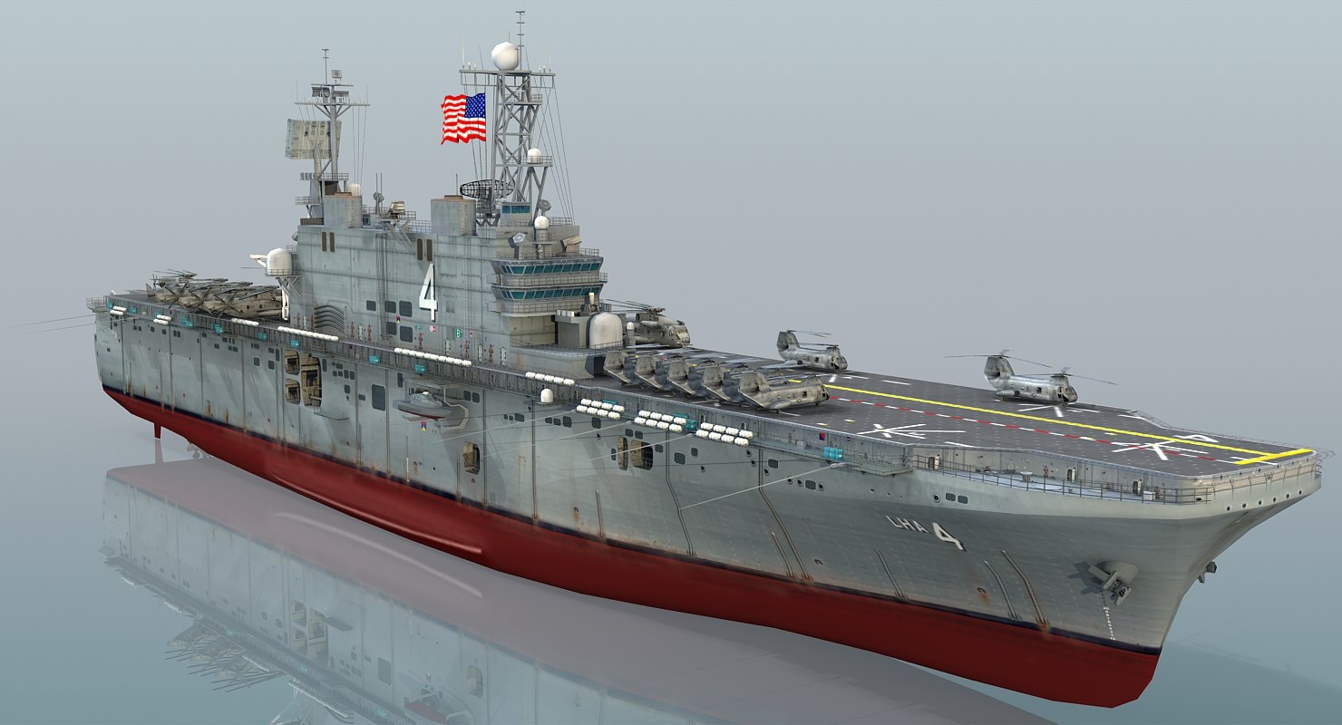 3d model of uss nassau lha-4