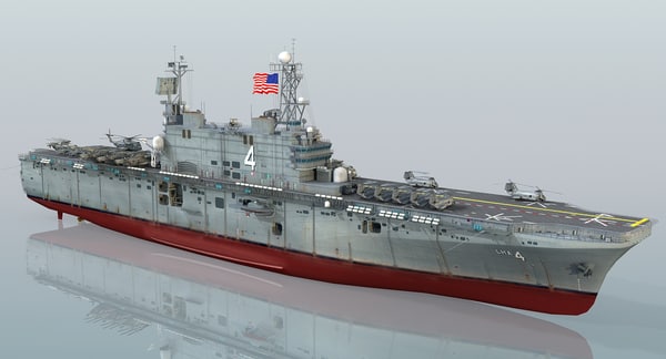 3d model of uss nassau lha-4