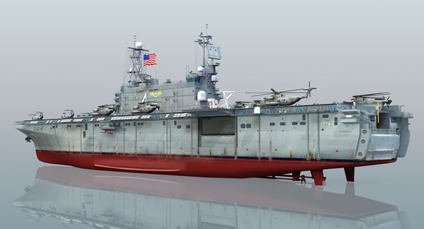 3d model of uss nassau lha-4