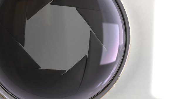 lens opening 3d model
