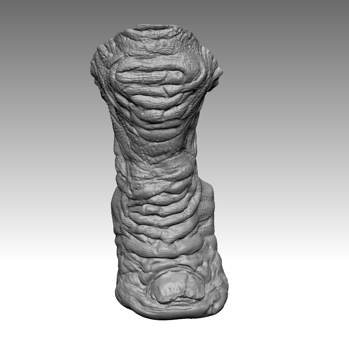 3d monster alien finger 3