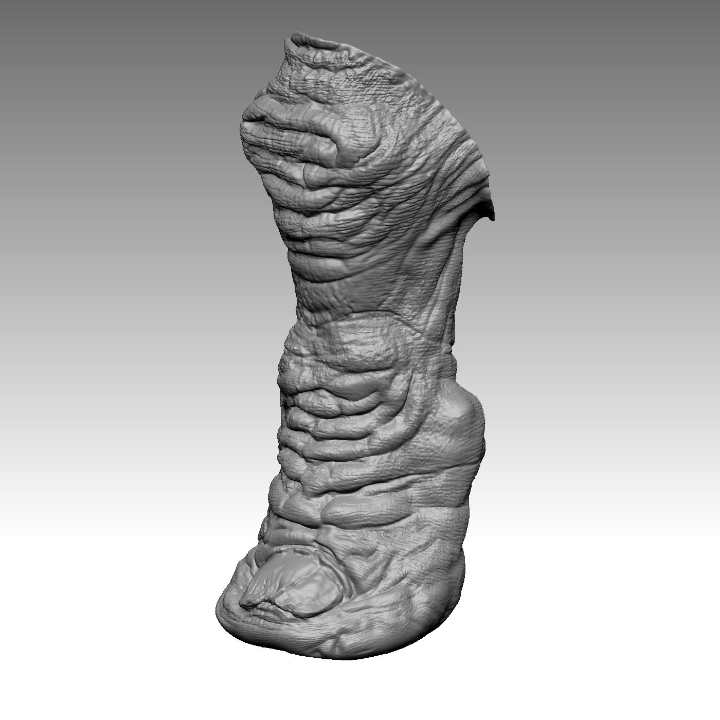 3d monster alien finger 3