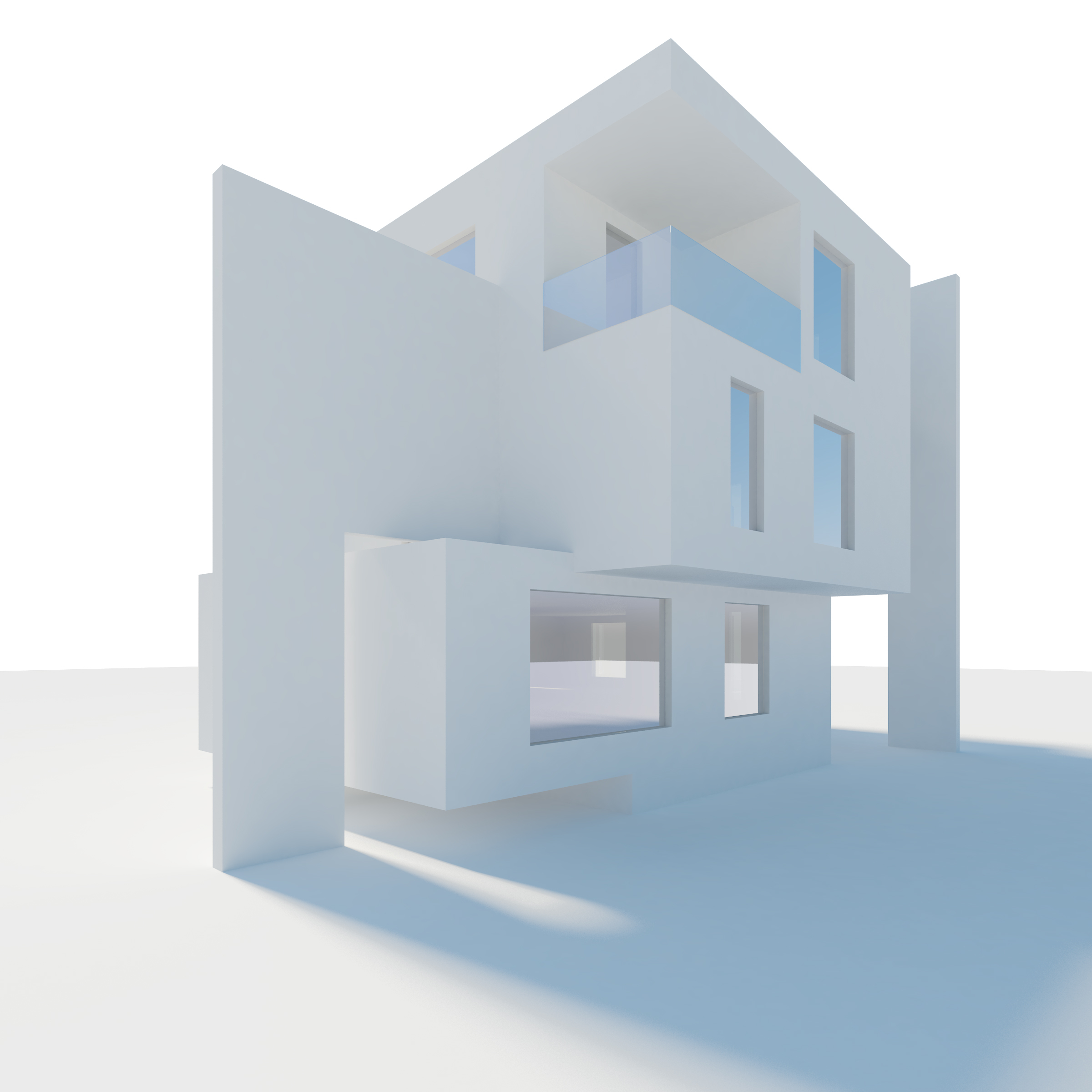 3d modern house