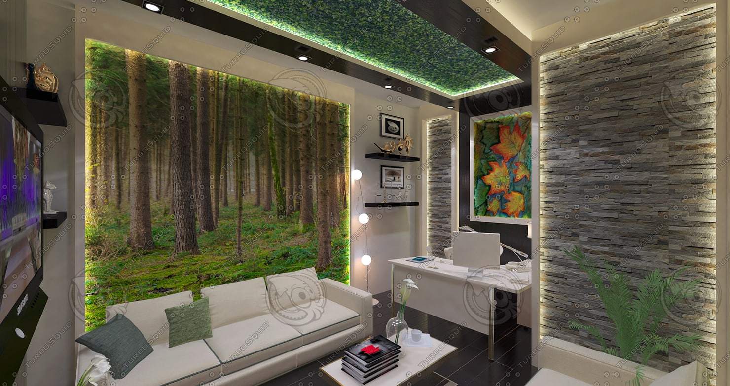 3ds decor reception desk