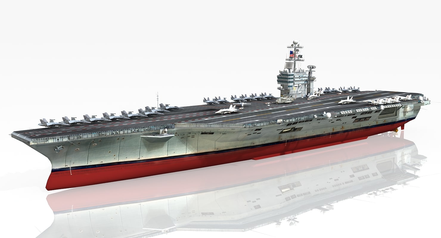 uss abraham cvn-72 cvn 3d model