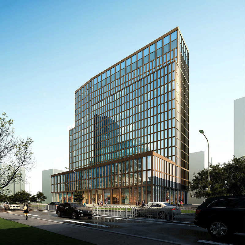 3d office building model