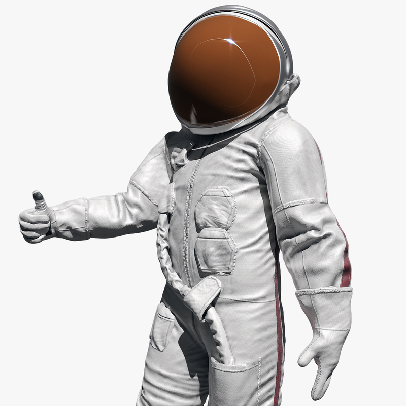 astronaut pbr 3d model