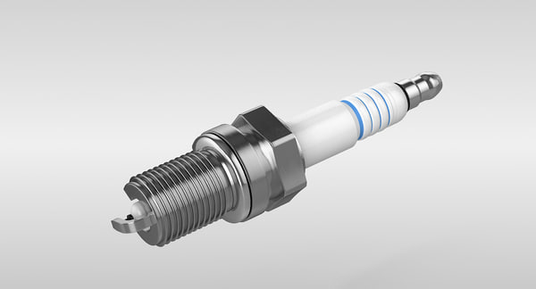 3d model spark plug cutaway