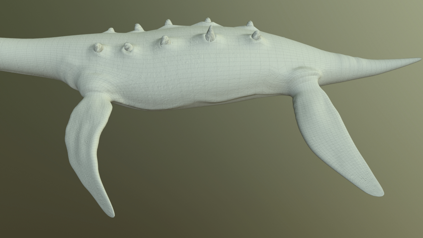 3d model elasmosaurus platyurus