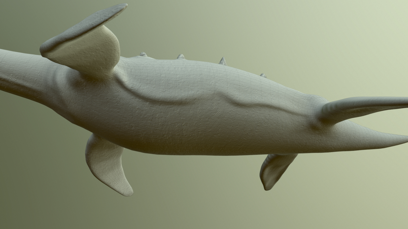 3d model elasmosaurus platyurus
