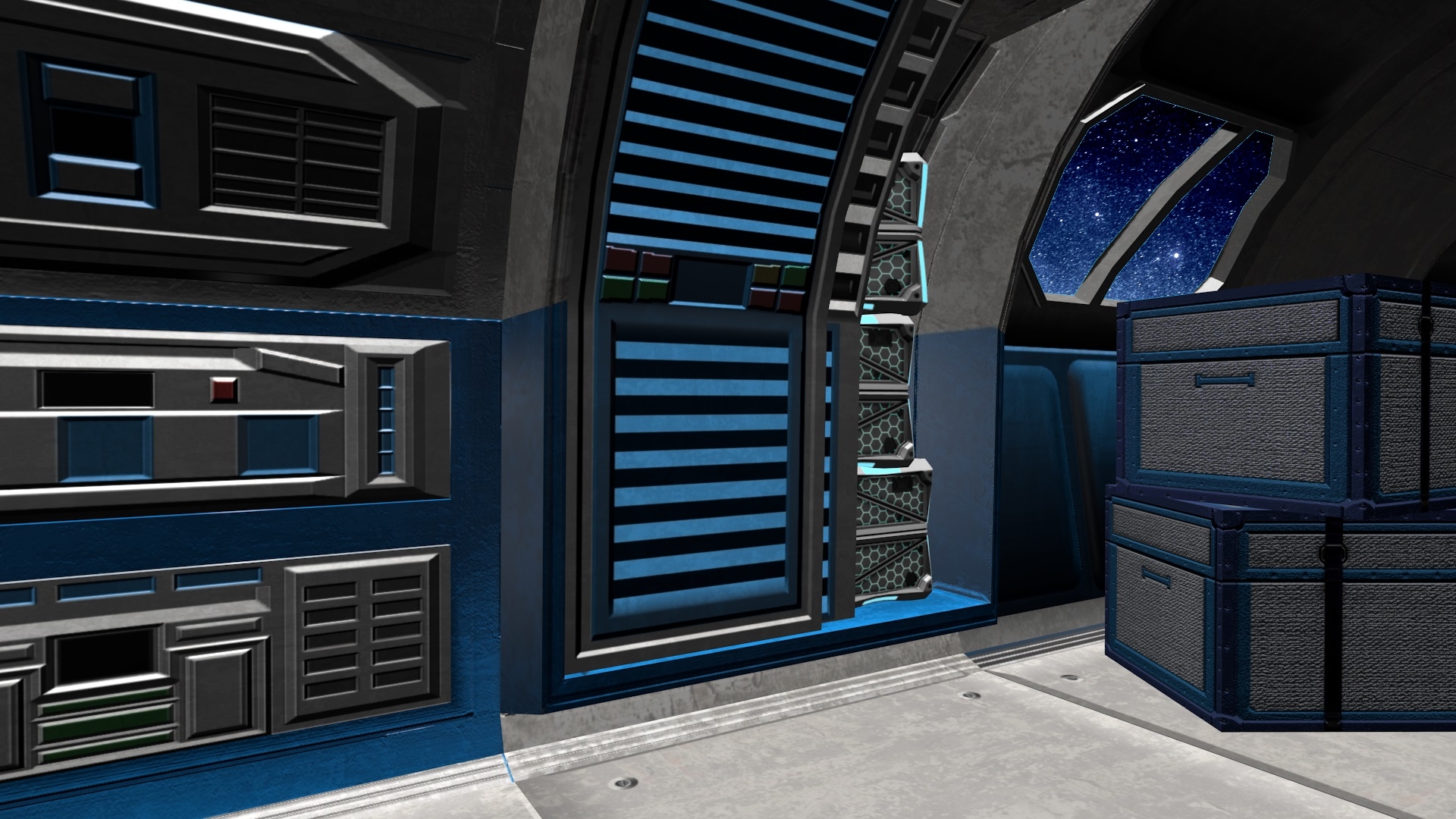 modular kit space station 3d 3ds