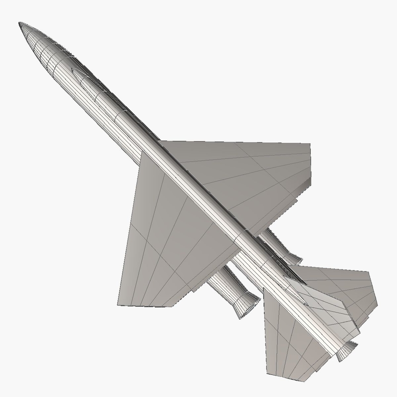 cim-10 bomarc air missile 3d 3ds