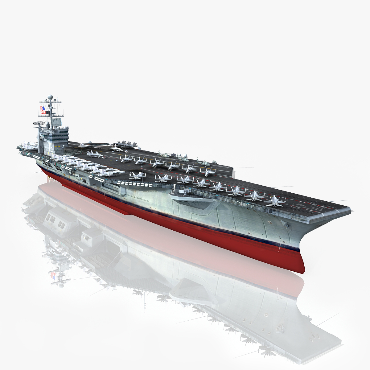 uss harry s truman 3d model