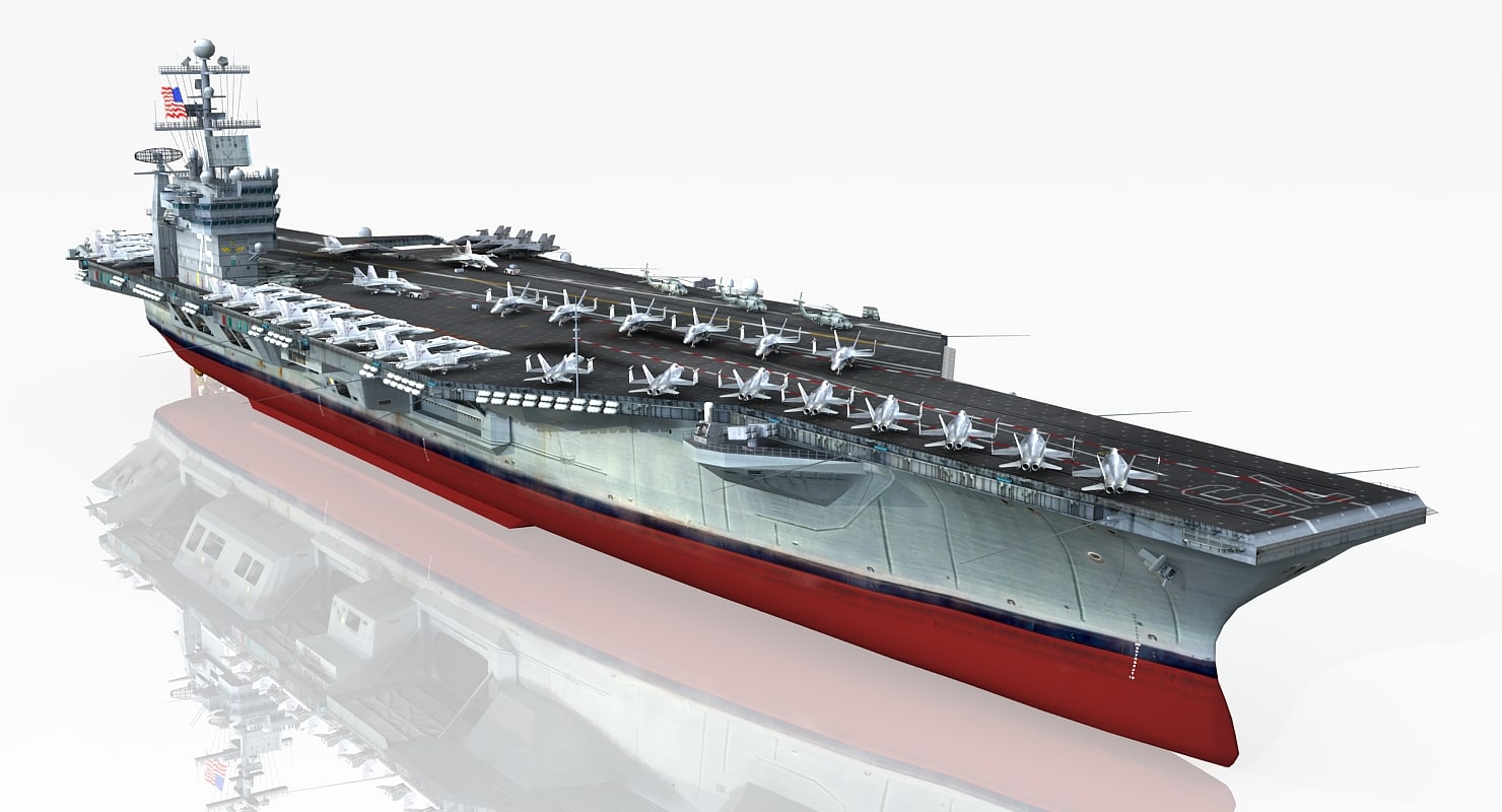 uss harry s truman 3d model