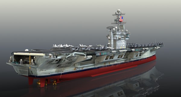 uss harry s truman 3d model