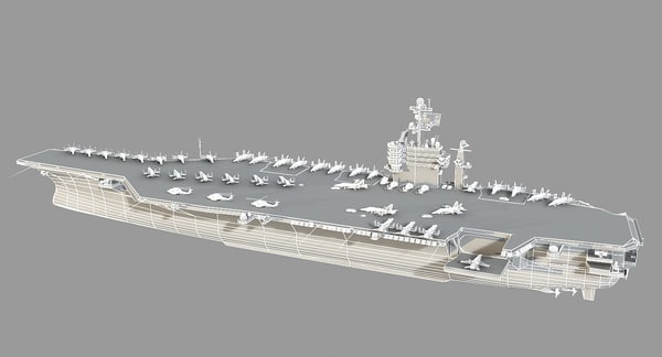 uss harry s truman 3d model