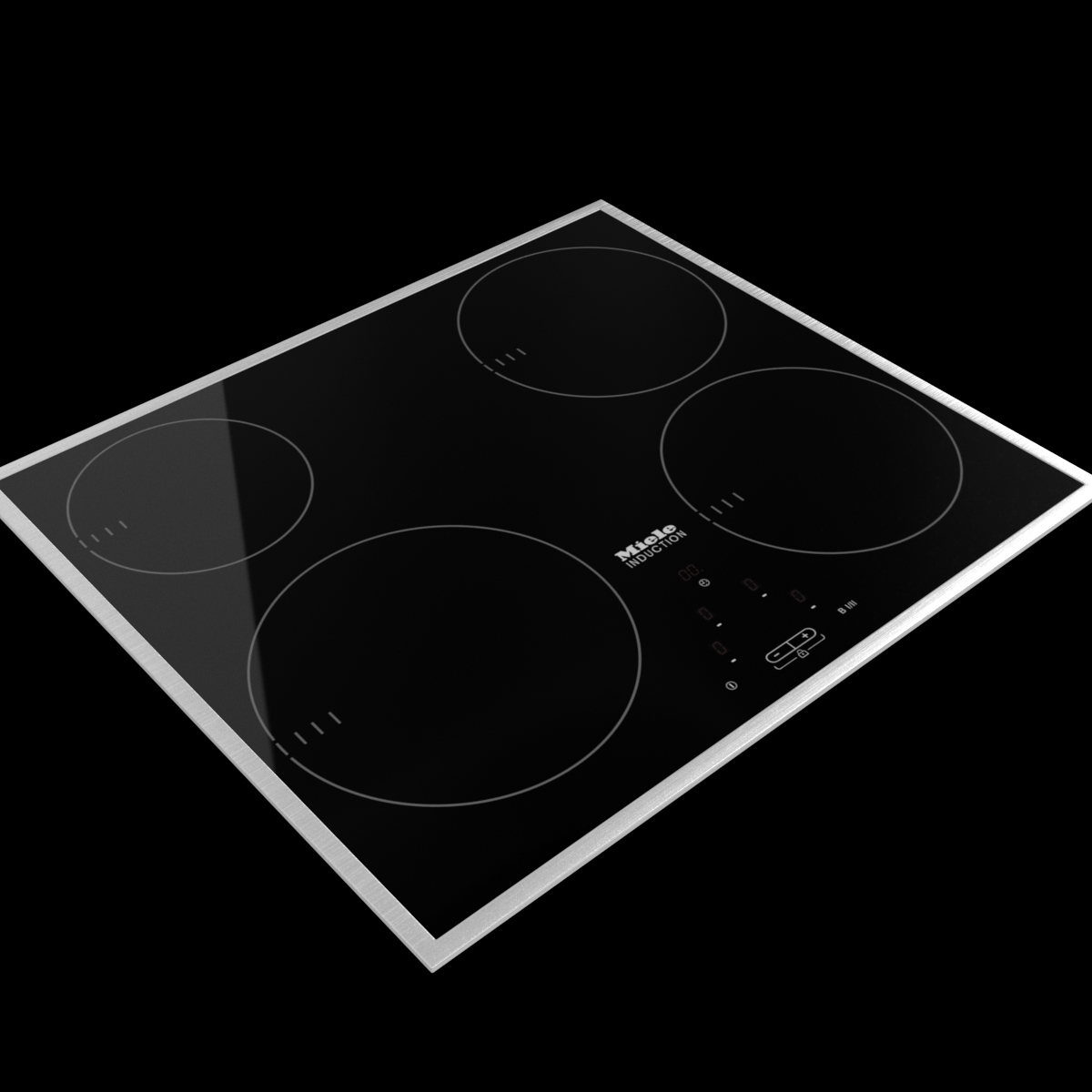 Miele KM 6115 유도 쿠커 3D 모델 - TurboSquid 1140300