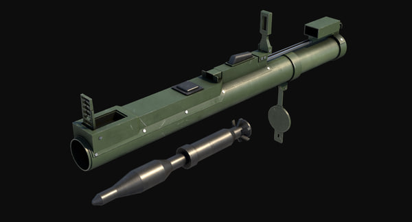 m72 law rocket launcher 3d model
