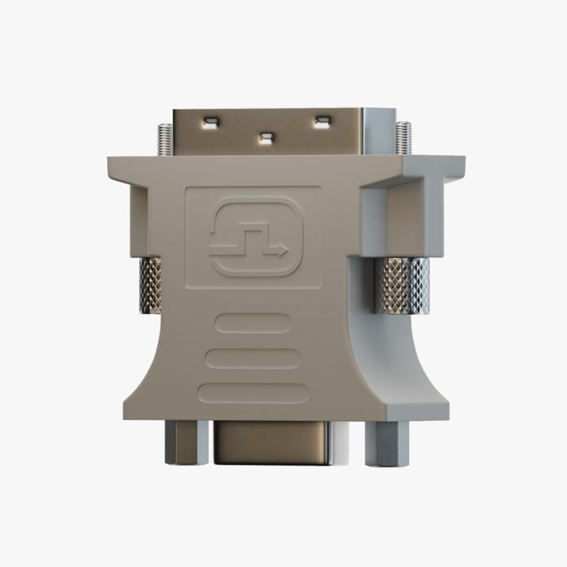 dvi-i dual link vga 3d model