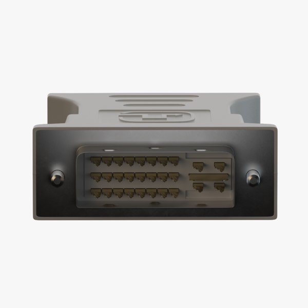 dvi-i dual link vga 3d model