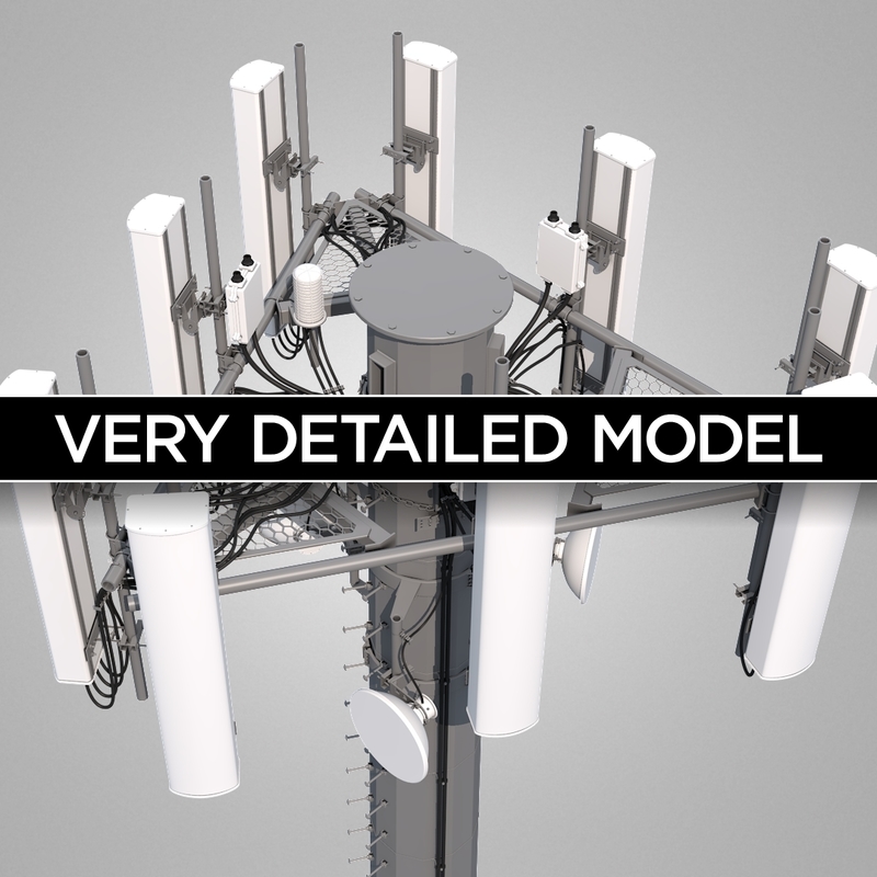 cell tower 3d model